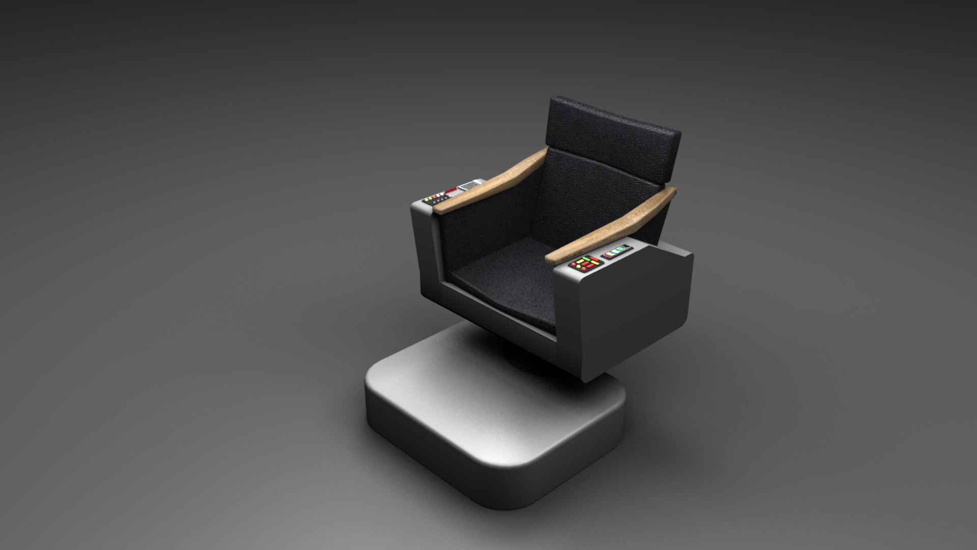 Captain Kirks Chair 3D Model - TurboSquid 1374368