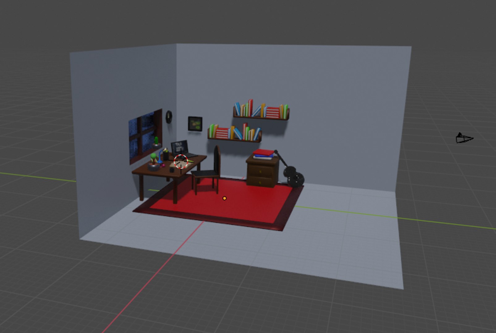 3D Room Lo-fi Model - TurboSquid 1552965