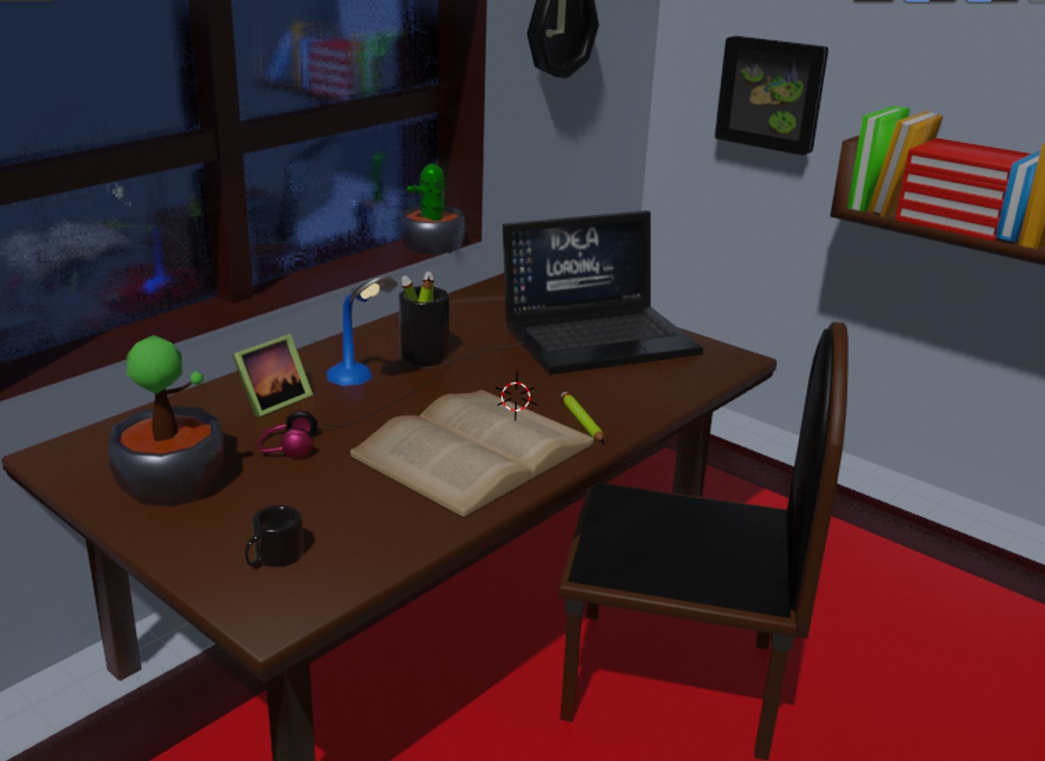 3D Room Lo-fi Model - TurboSquid 1552965