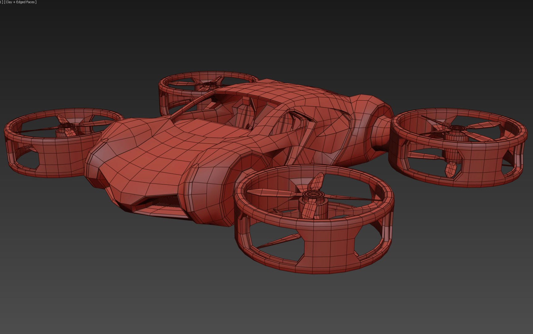 3D Model Car Copter - TurboSquid 1557931