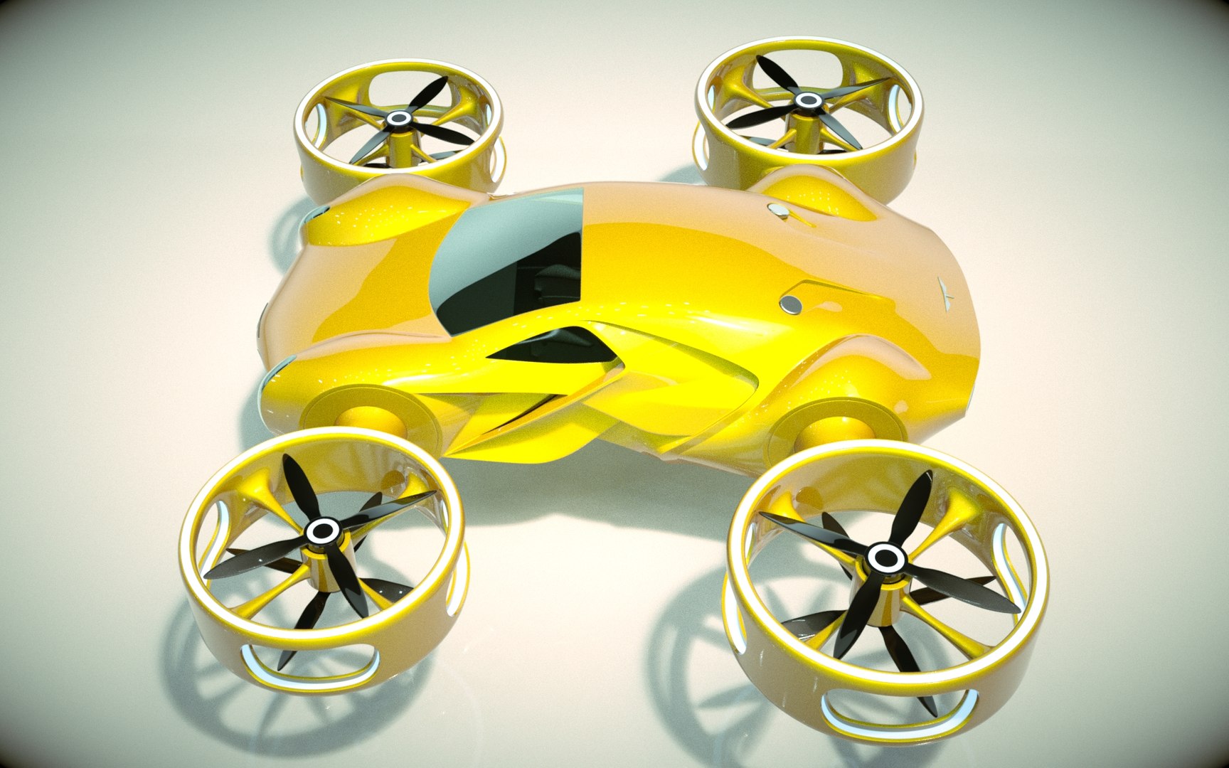 3D Model Car Copter - TurboSquid 1557931