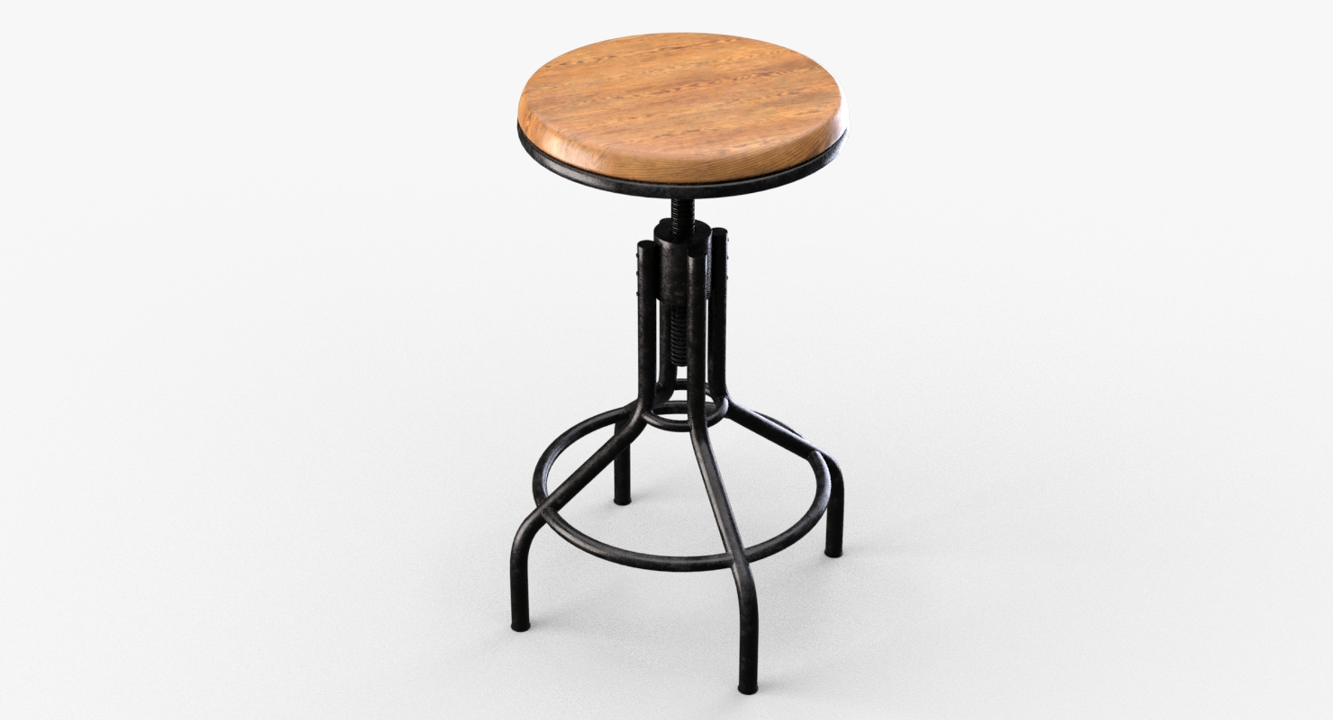 Industrial Style Stool 3D Model - TurboSquid 1288472