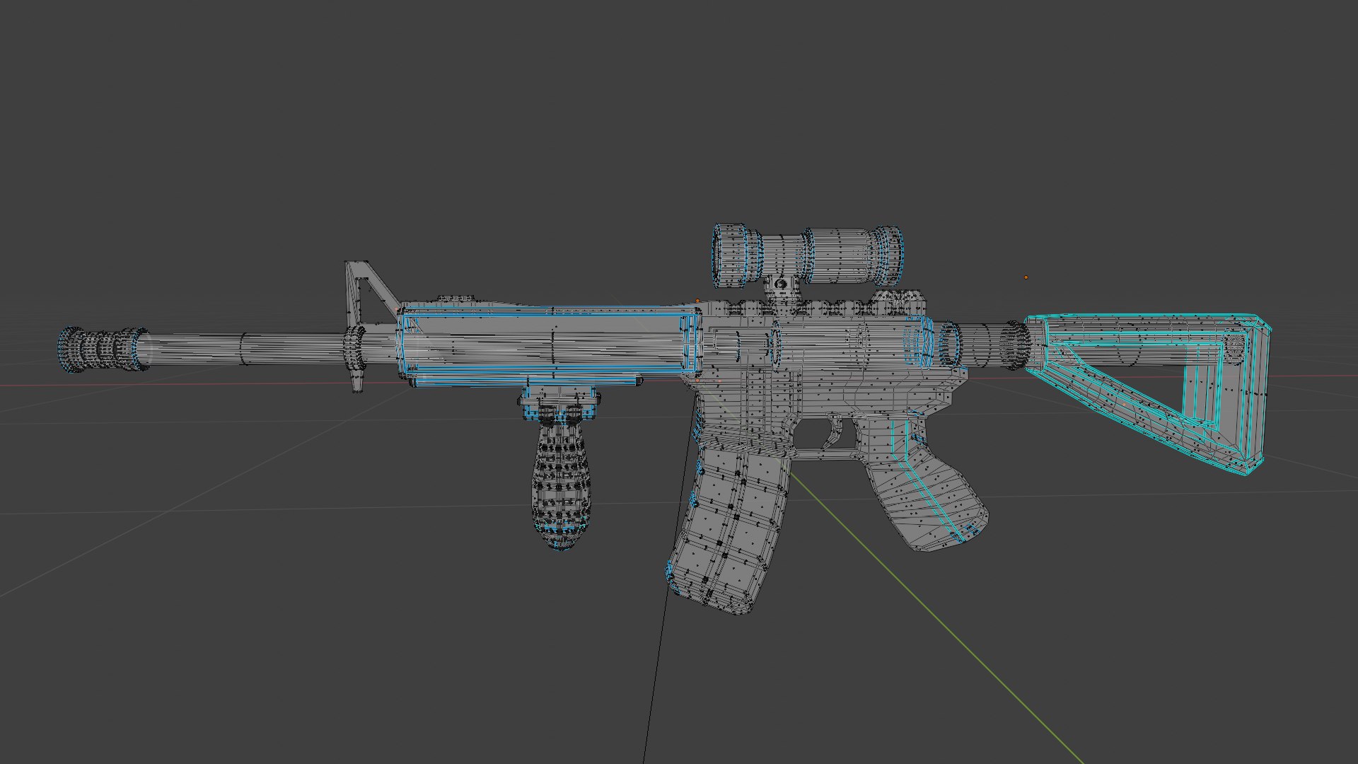 3D Ar Gun Weapon - TurboSquid 1559712