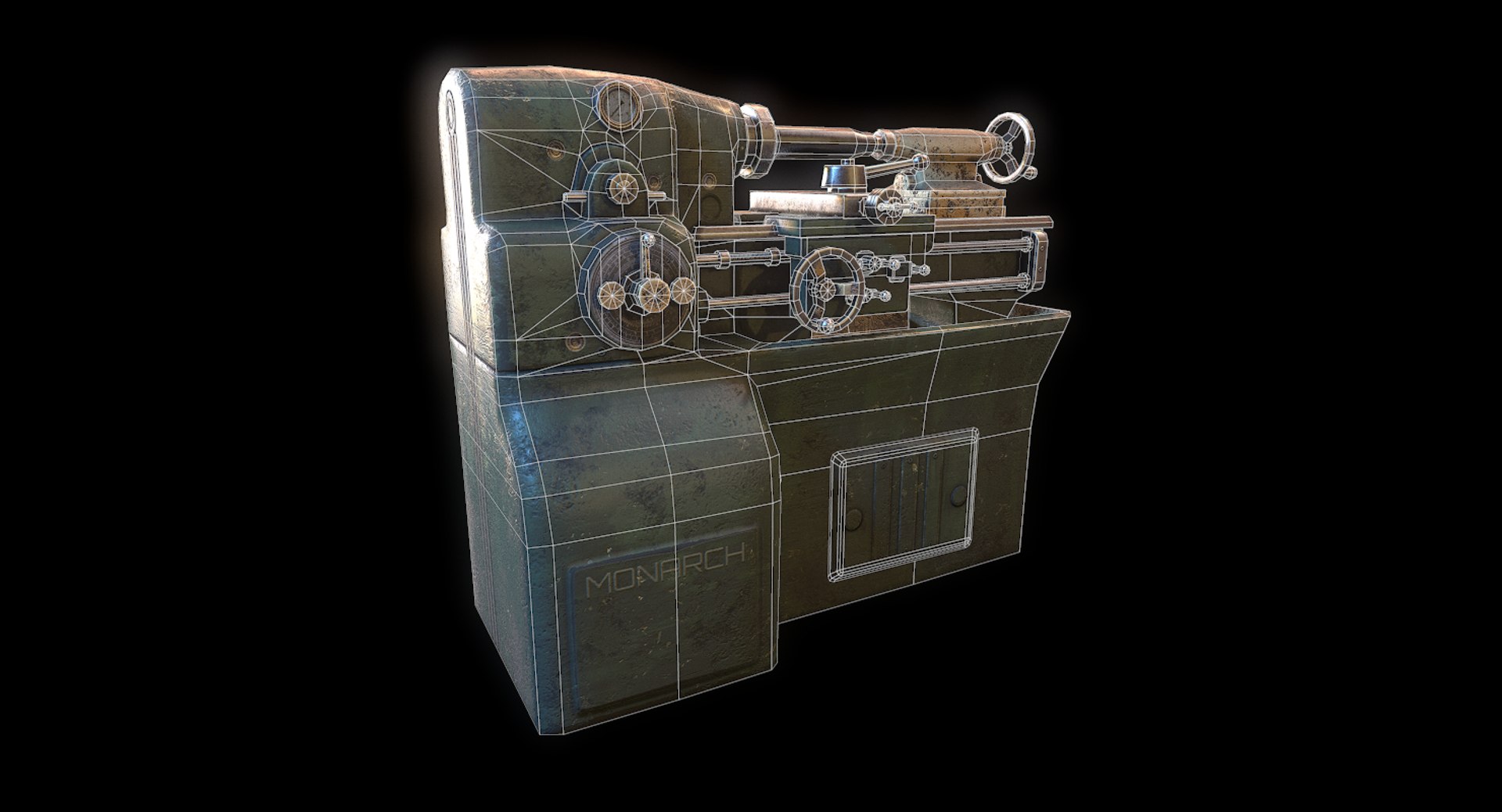 3D Lathe Wwii Industrial Machining Model - TurboSquid 1573152
