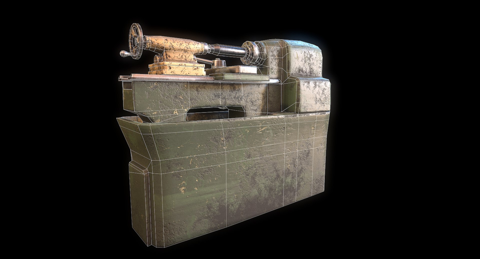3D Lathe Wwii Industrial Machining Model - TurboSquid 1573152
