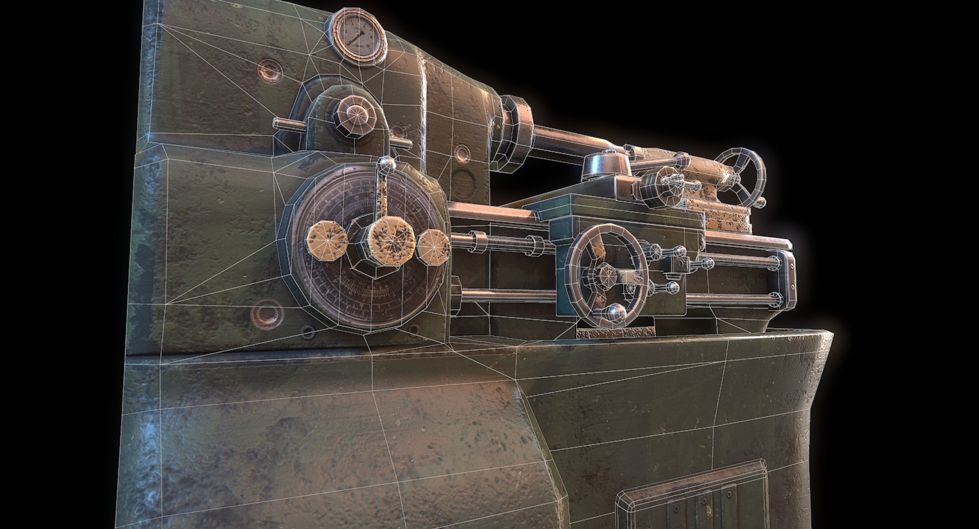 3D Lathe Wwii Industrial Machining Model - TurboSquid 1573152