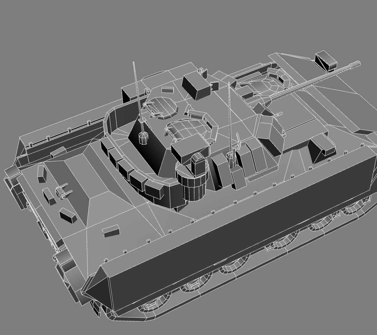 M2 M3 Bradley 3d Model