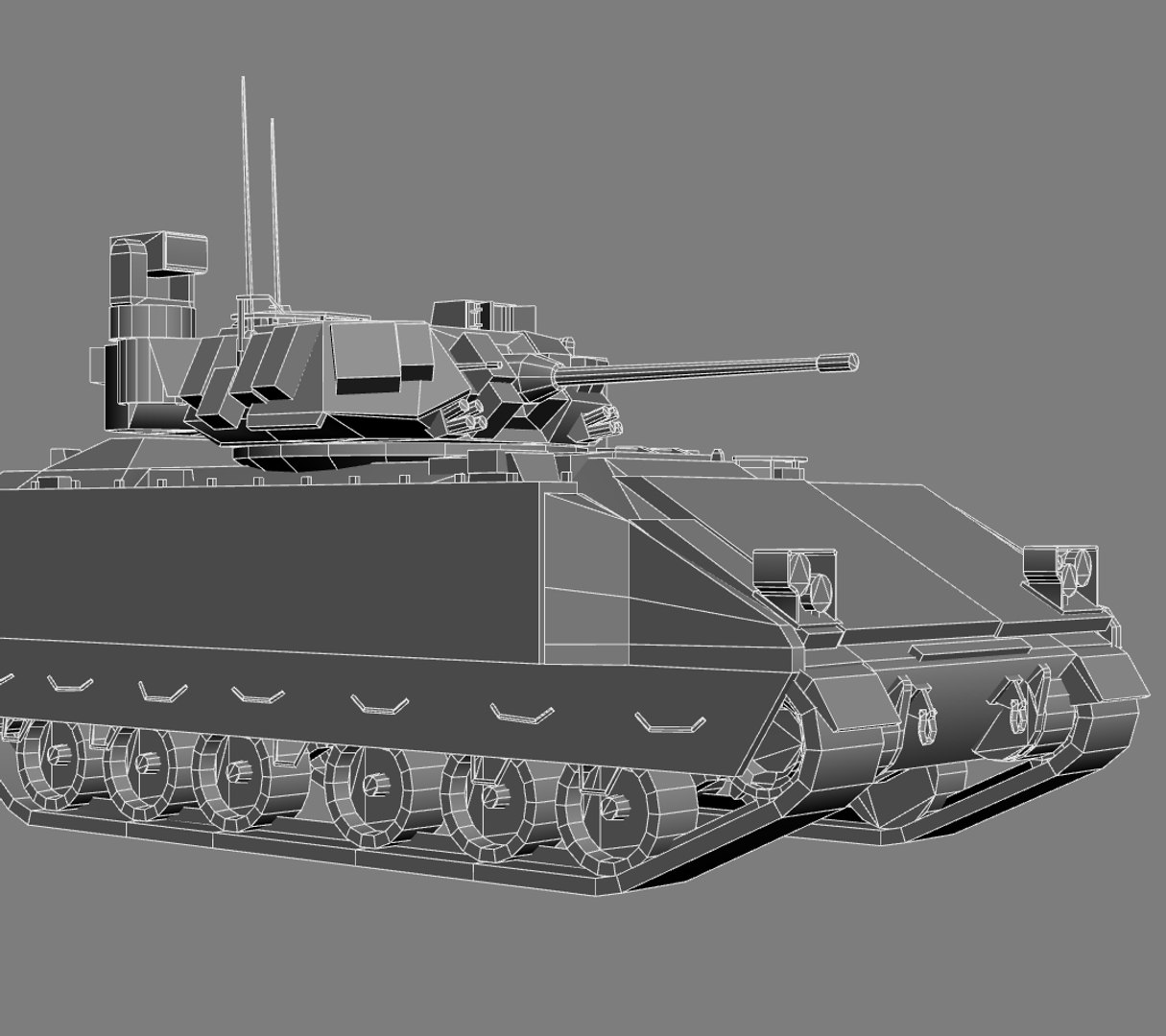 M2 M3 Bradley 3d Model