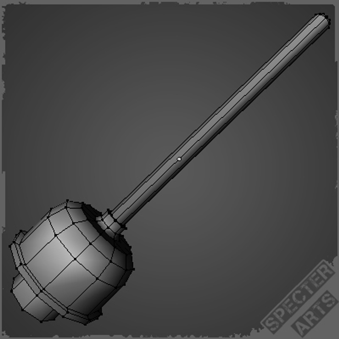 toilet plunger 3d model