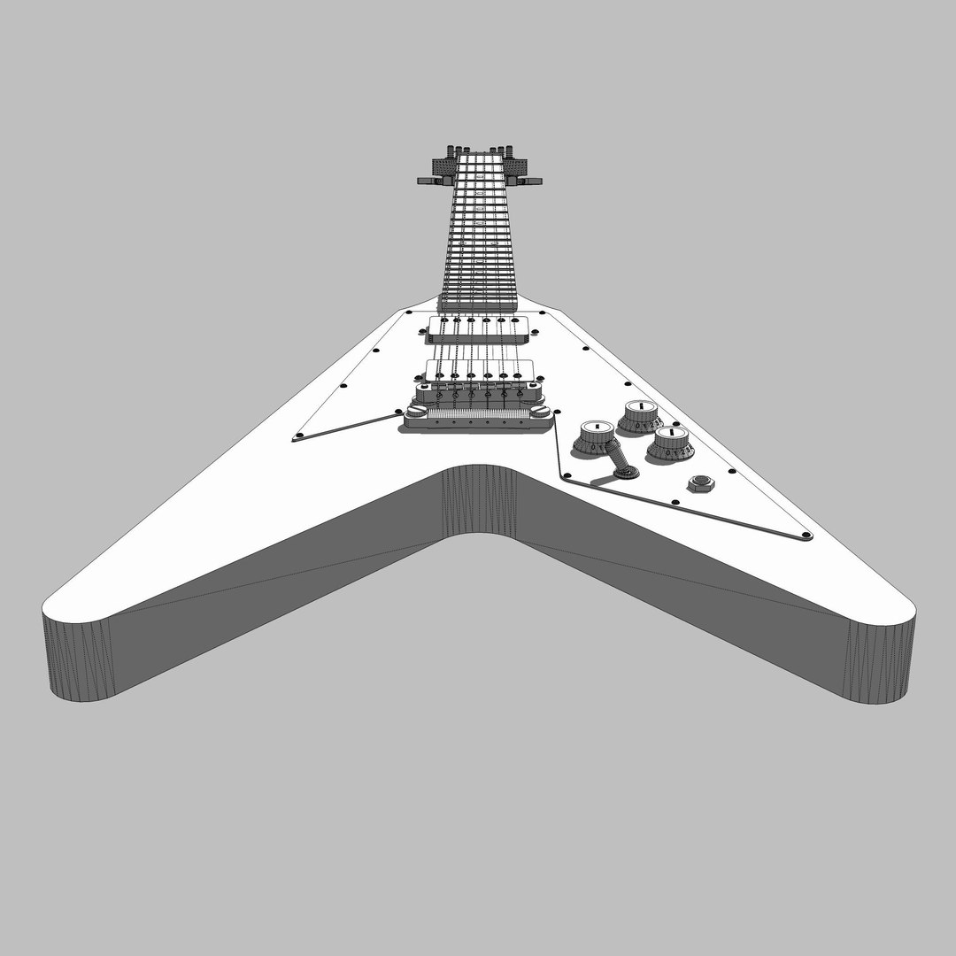 gibson flying v 3d model