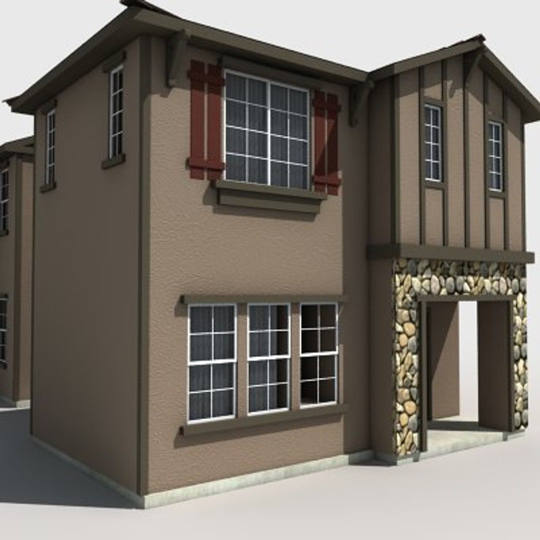 3d model subdivision house