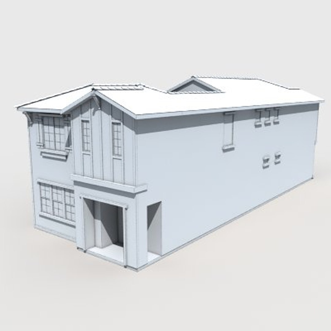 3d model subdivision house