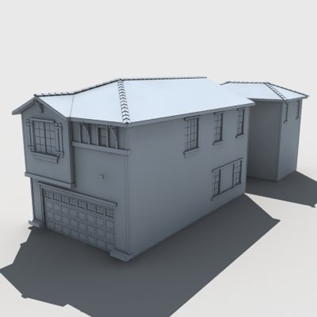 3d model subdivision house