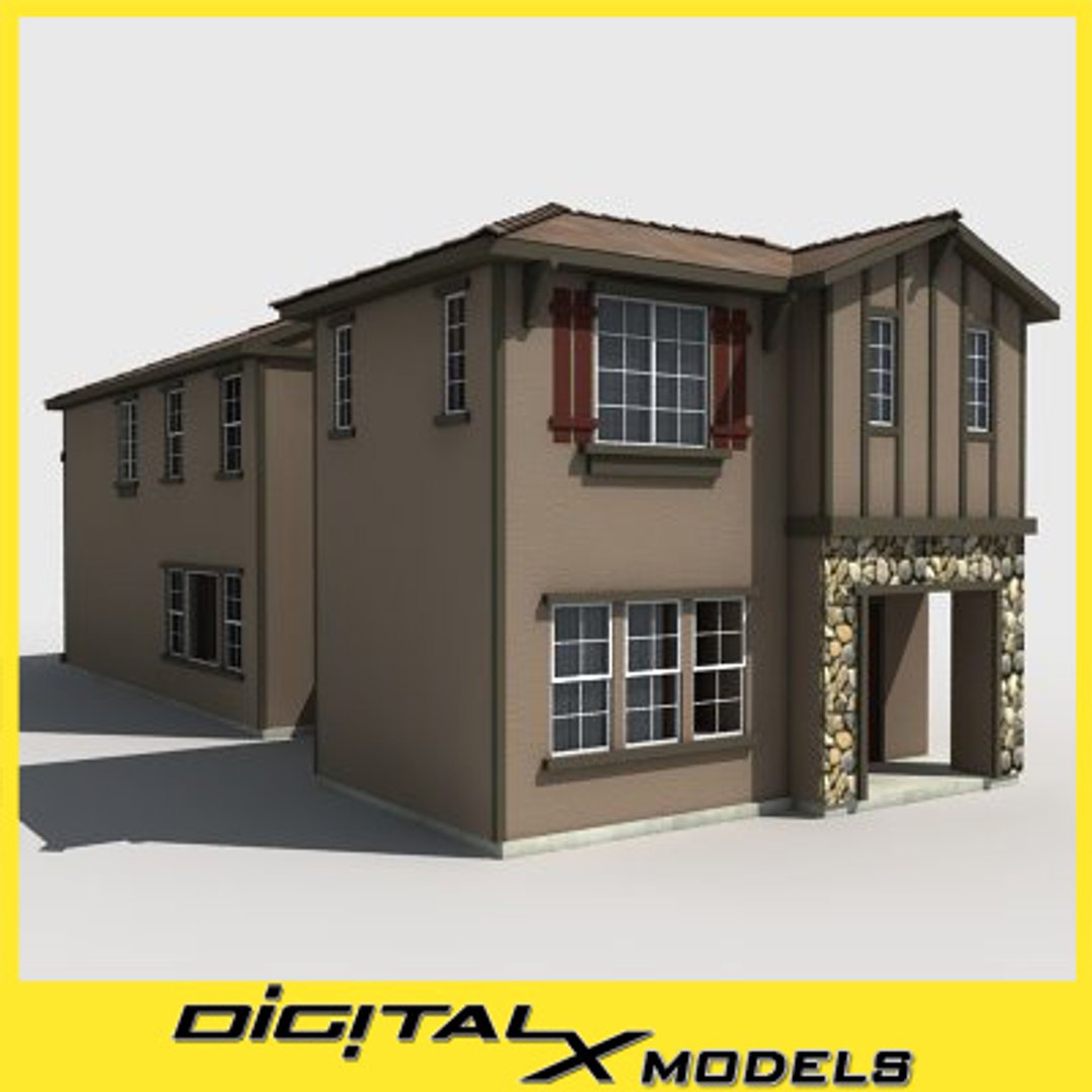 3d model subdivision house