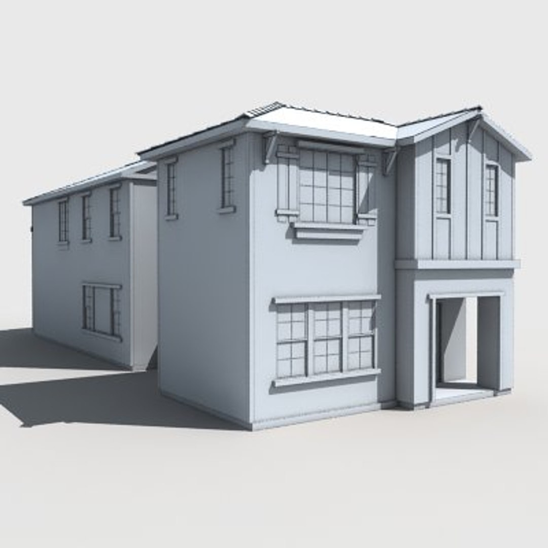 3d model subdivision house