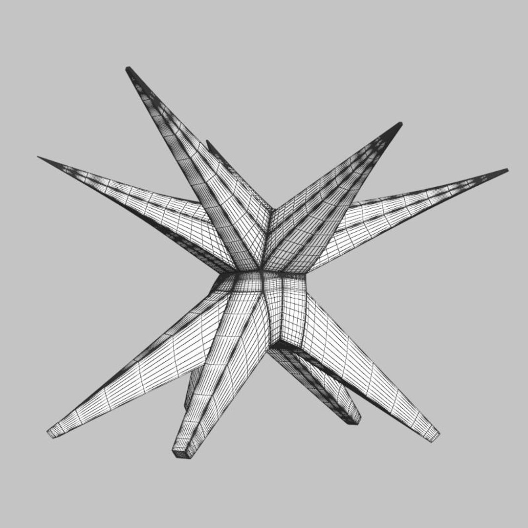 Star Urban Statue 3d Model