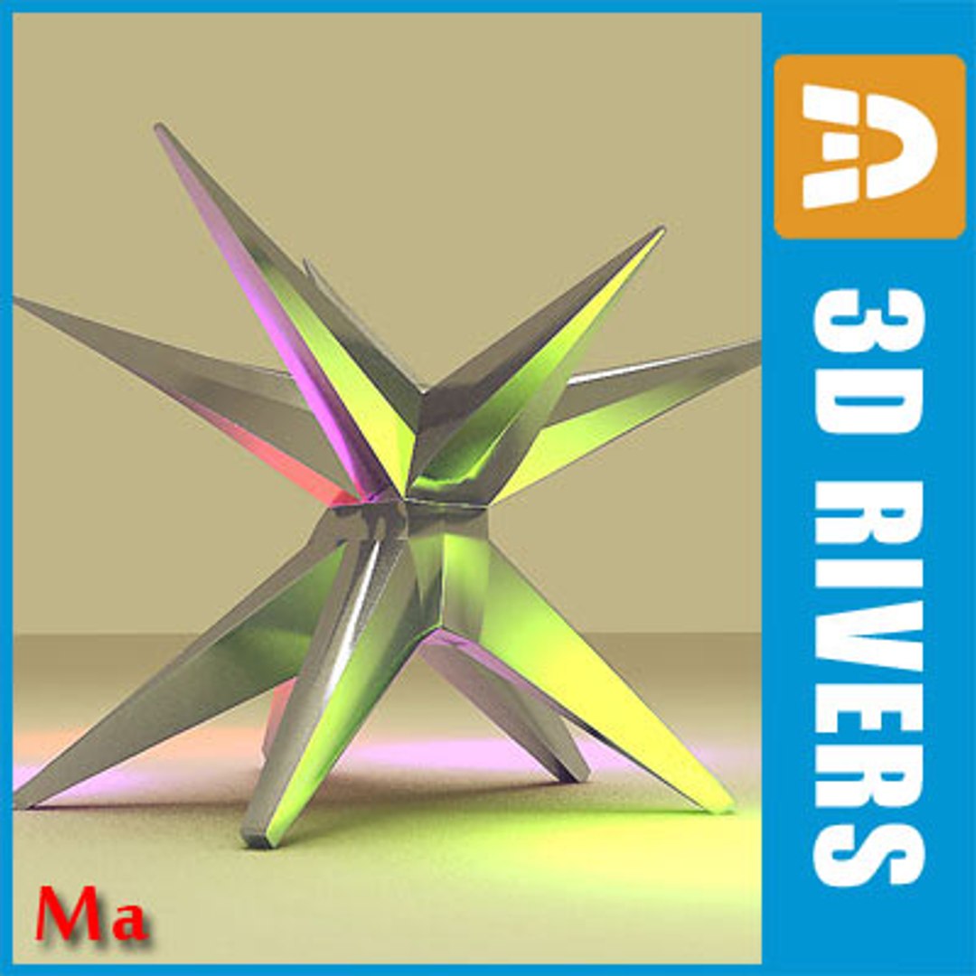 Star Urban Statue 3d Model
