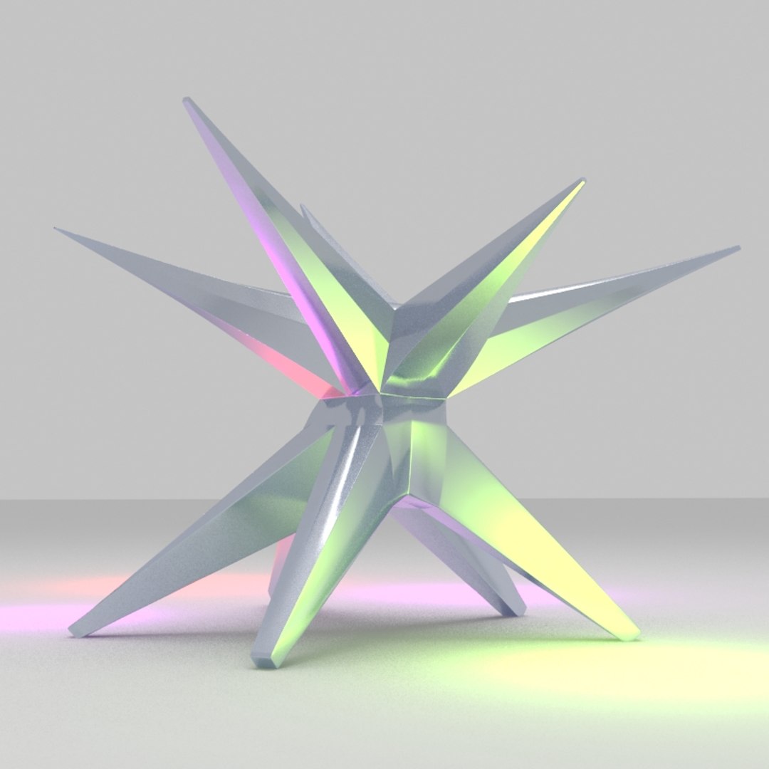 Star Urban Statue 3d Model