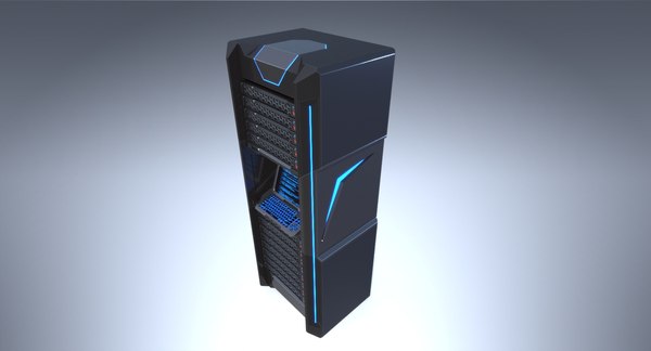 Sci-Fi-Server-Rack 3D-Modell - TurboSquid 1350863