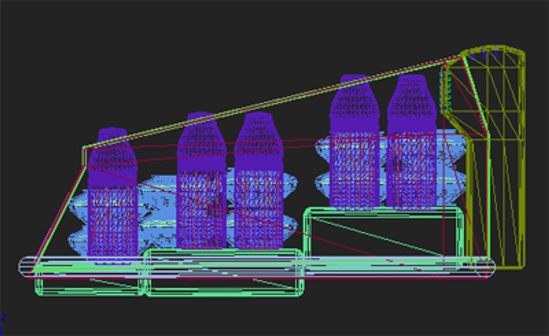 3d Counter Airscreen Cooler Model