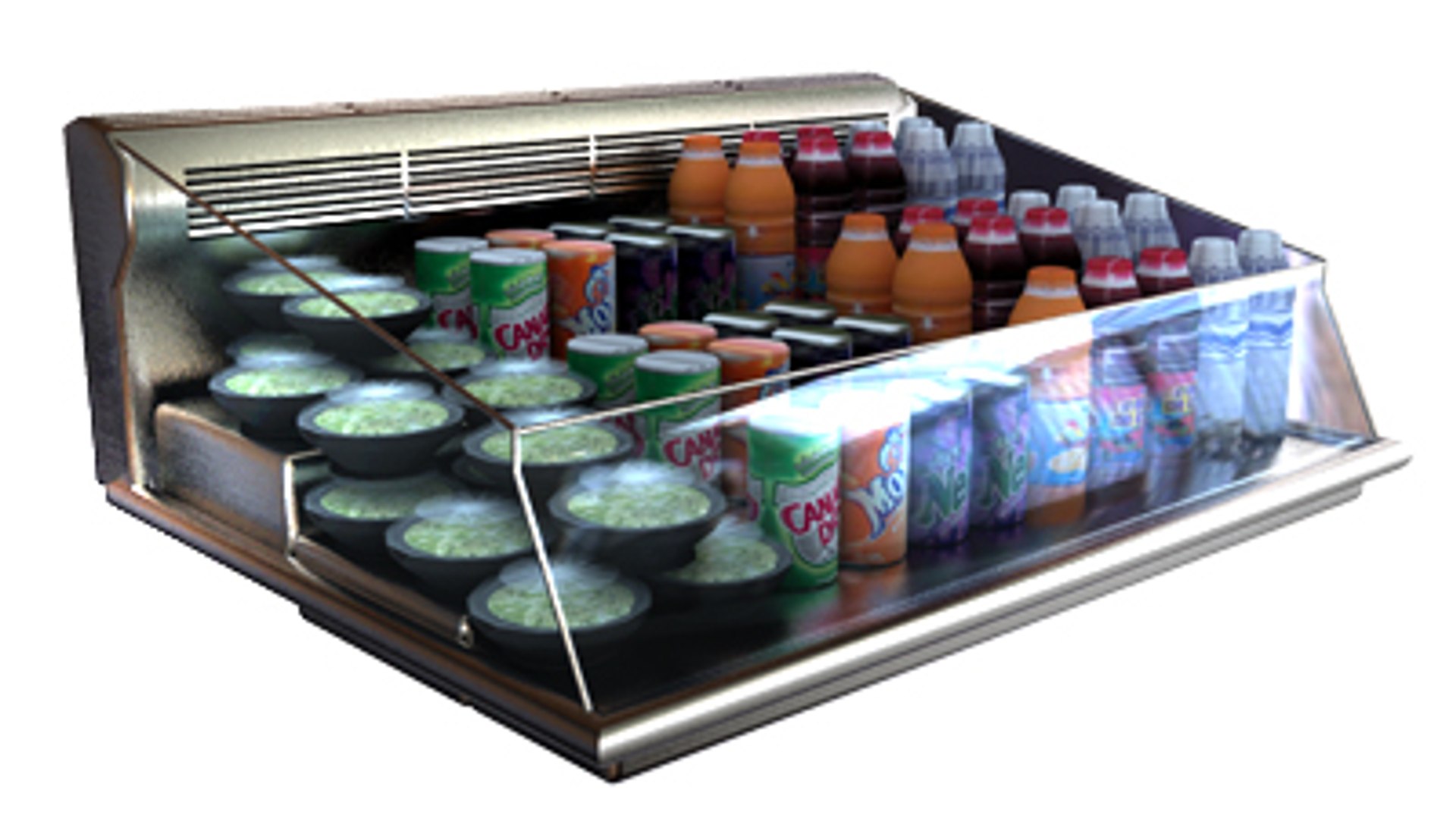 3d Counter Airscreen Cooler Model