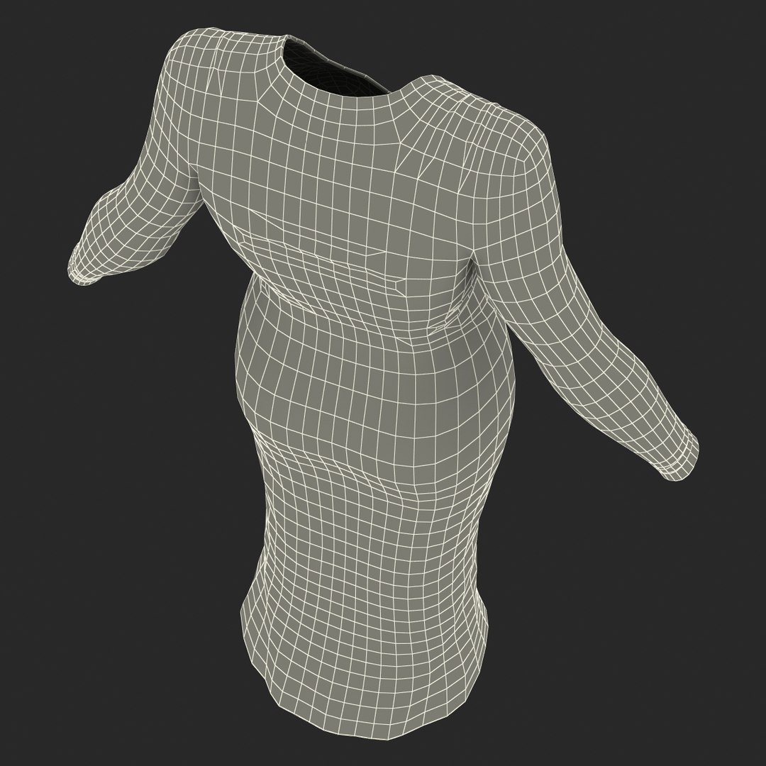 3d Long Black Dress