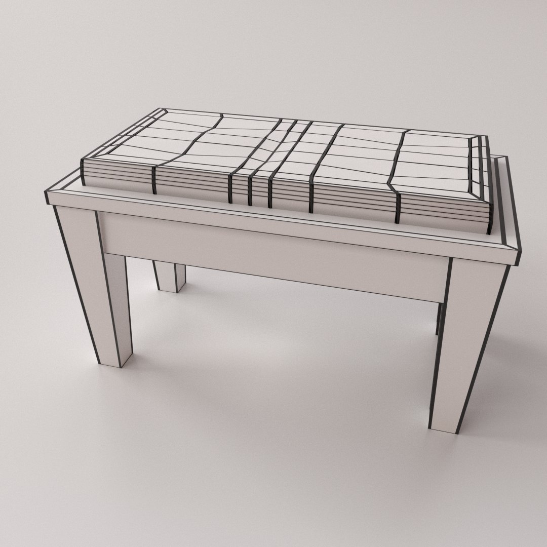 3D piano bench model - TurboSquid 1655389