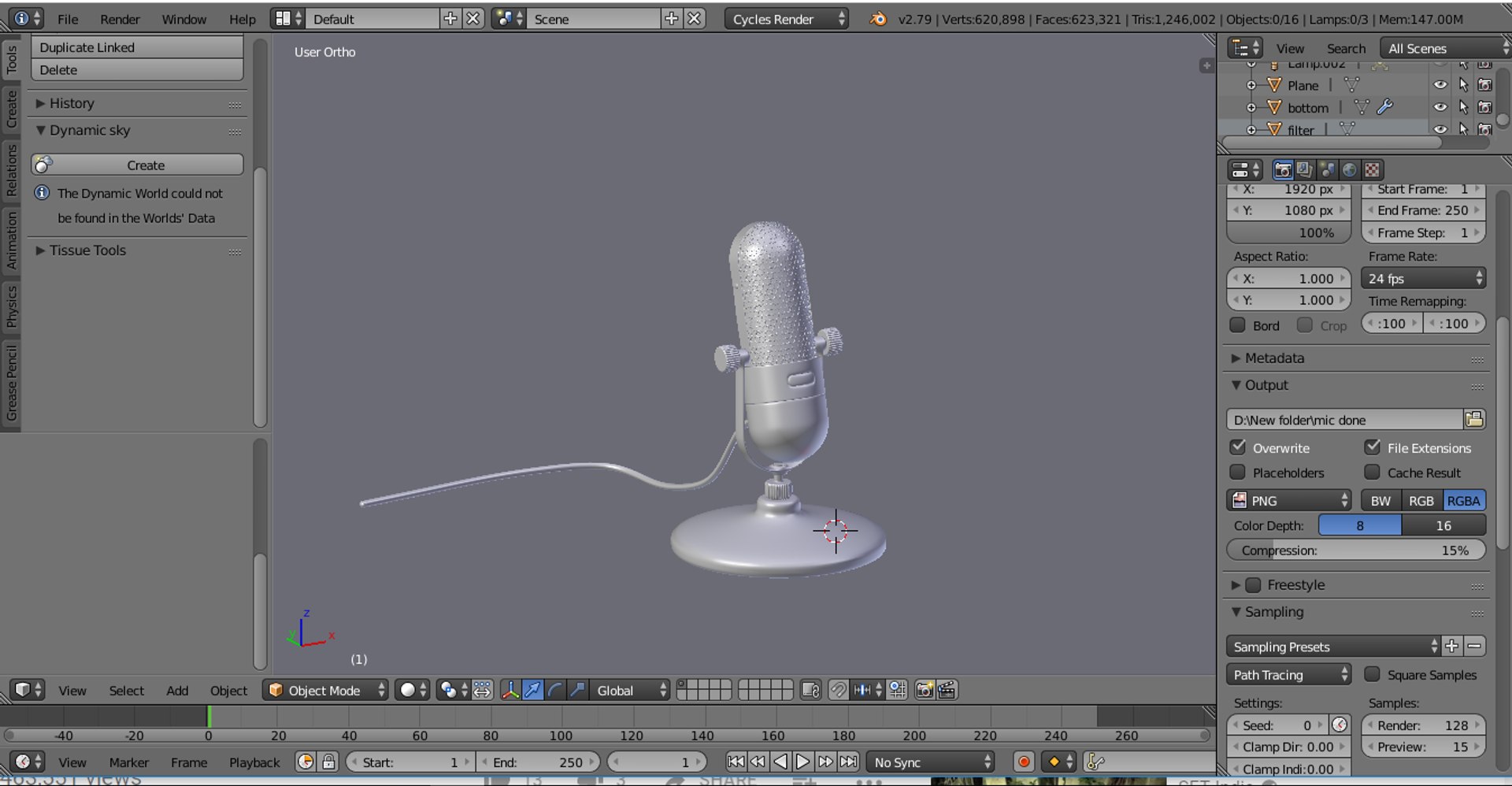 3D microphone - TurboSquid 1219219