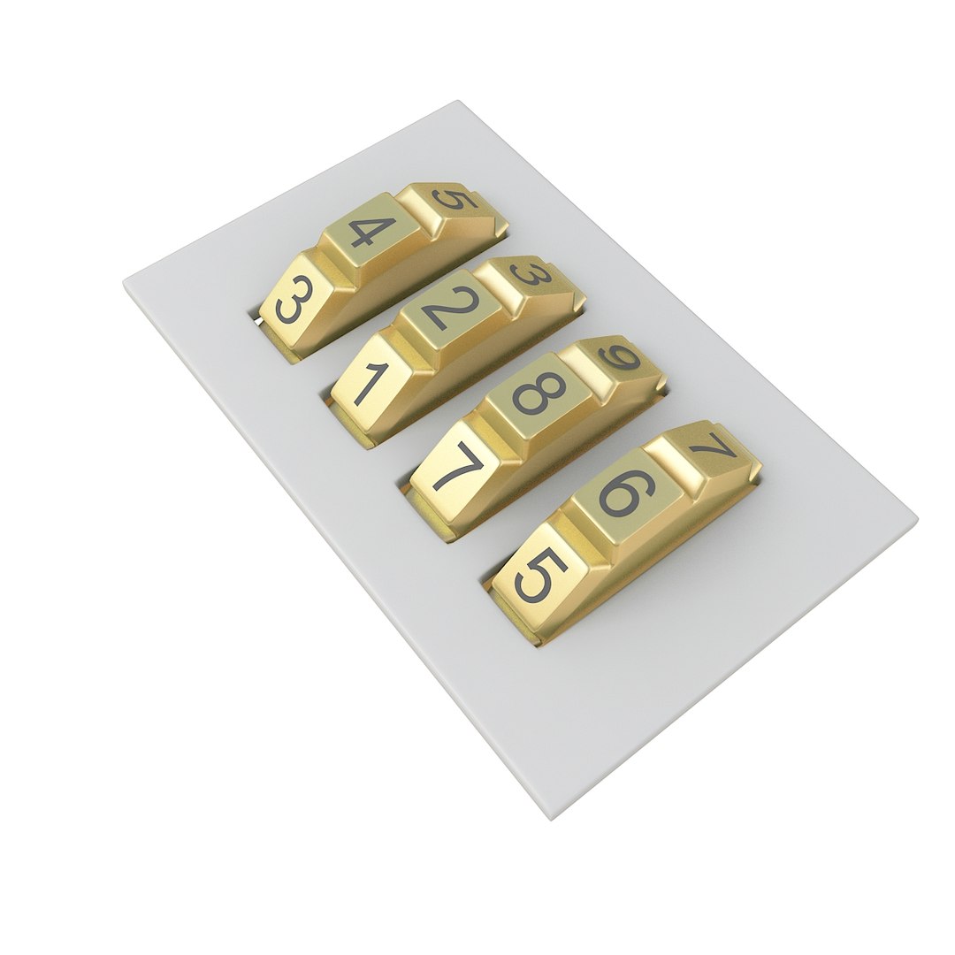 Code Lock 3D Model - TurboSquid 1399346