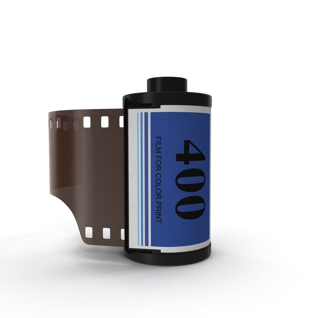 film roll 35mm set 3d model
