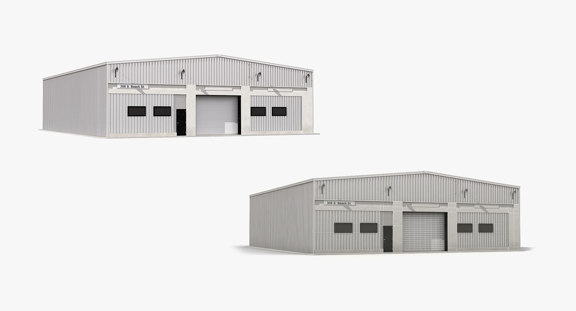 Warehouse hangars 3D model - TurboSquid 1377577
