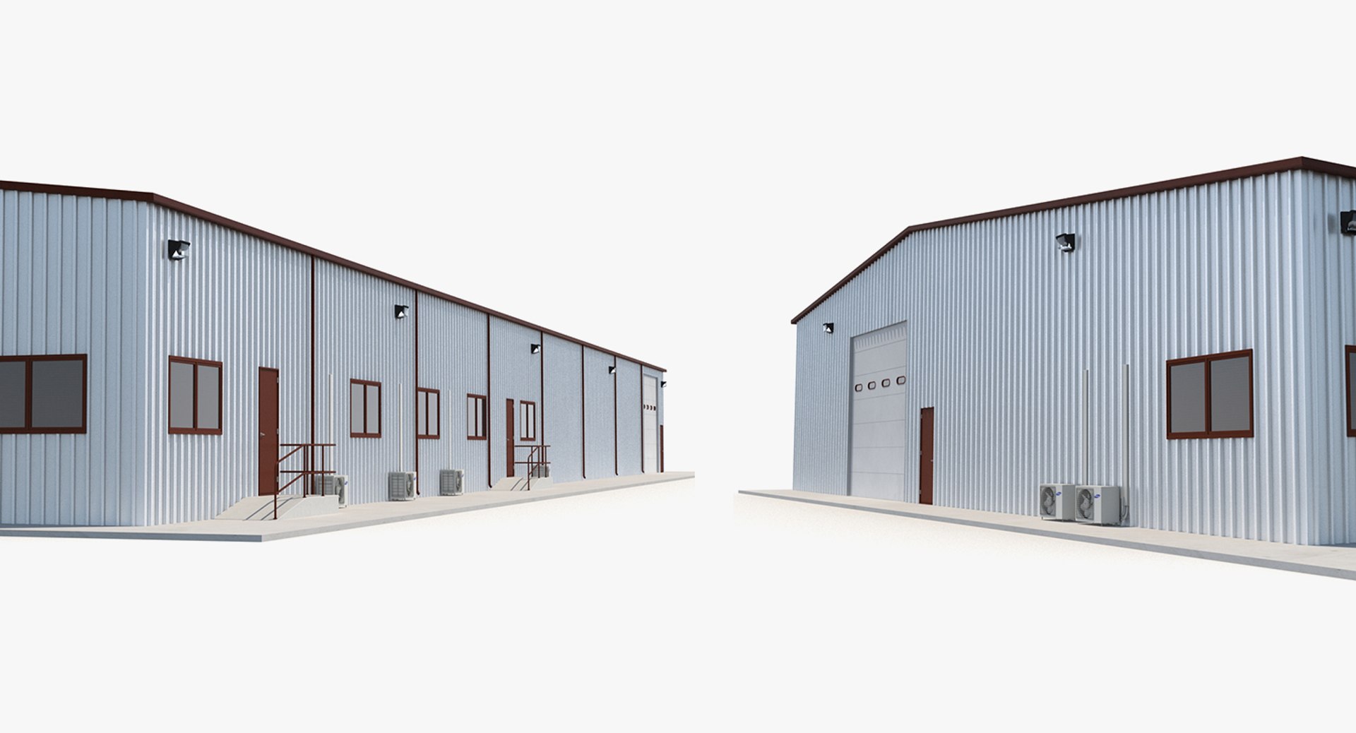 Warehouse hangars 3D model - TurboSquid 1377577