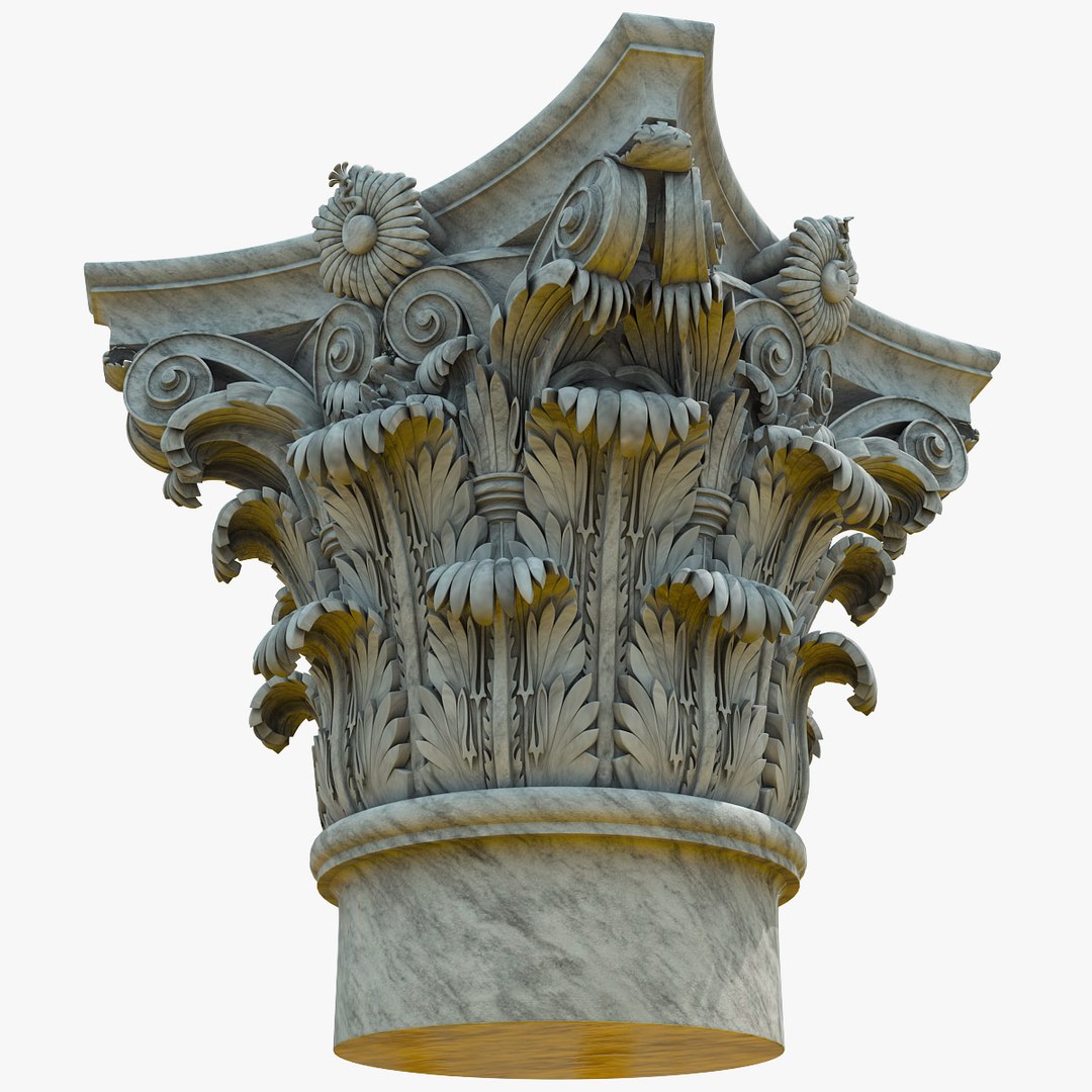 corinthian capital 3d model
