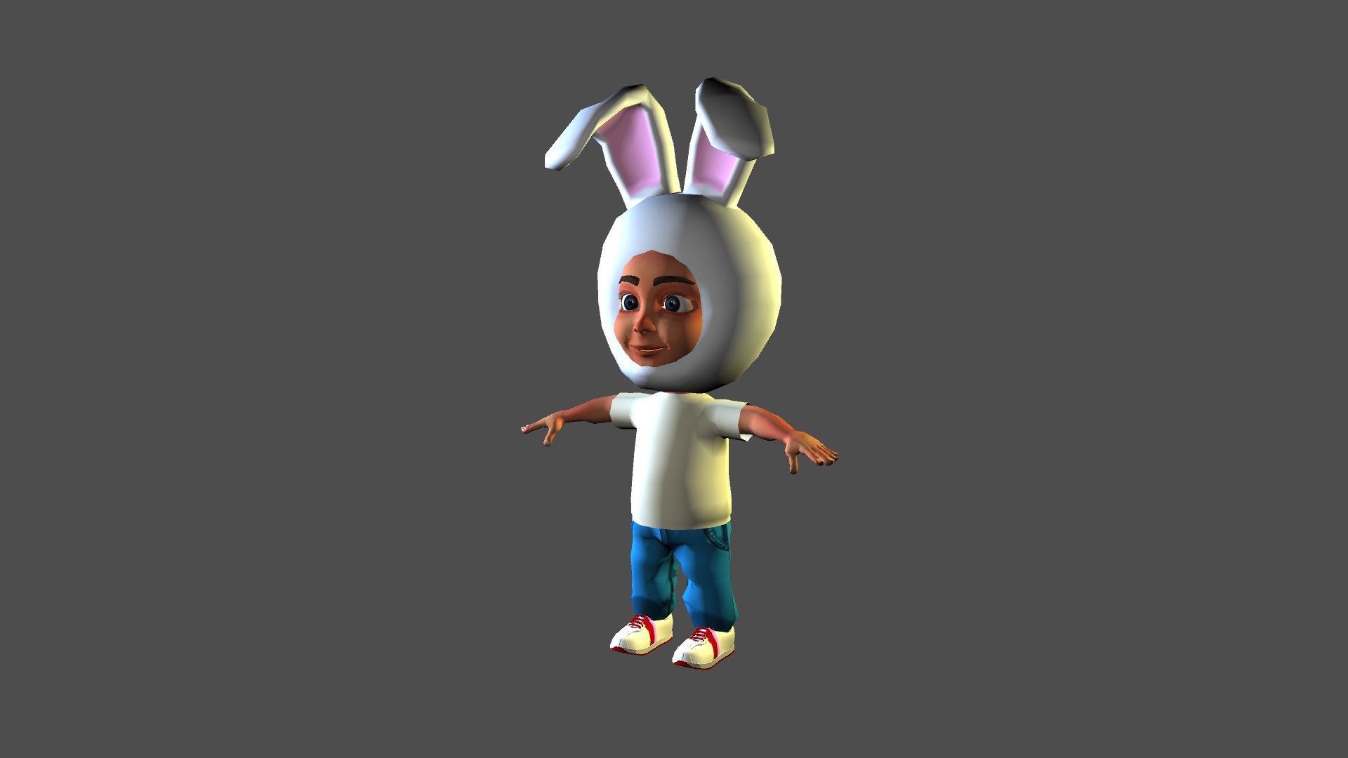 Rabbit Boy 3D Model - TurboSquid 1627039