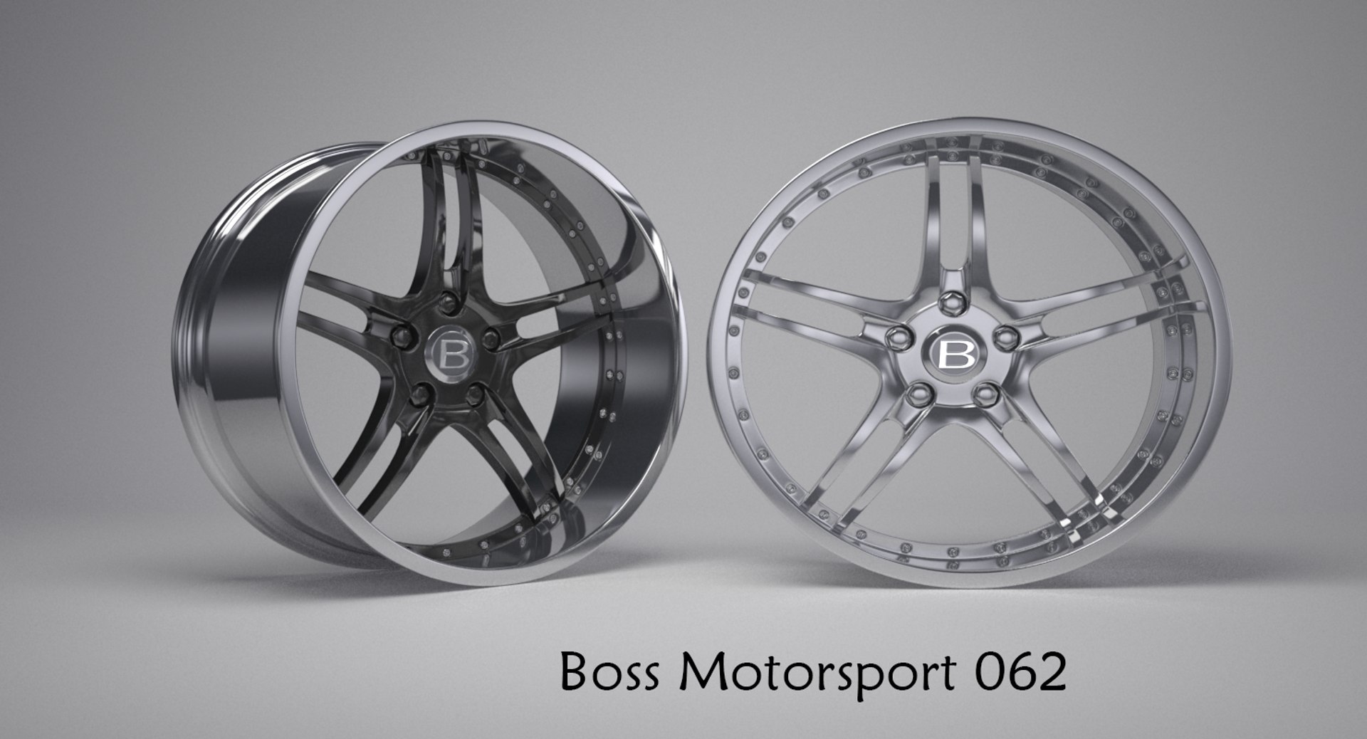 3D Boss Motorsport Rims - TurboSquid 1264306