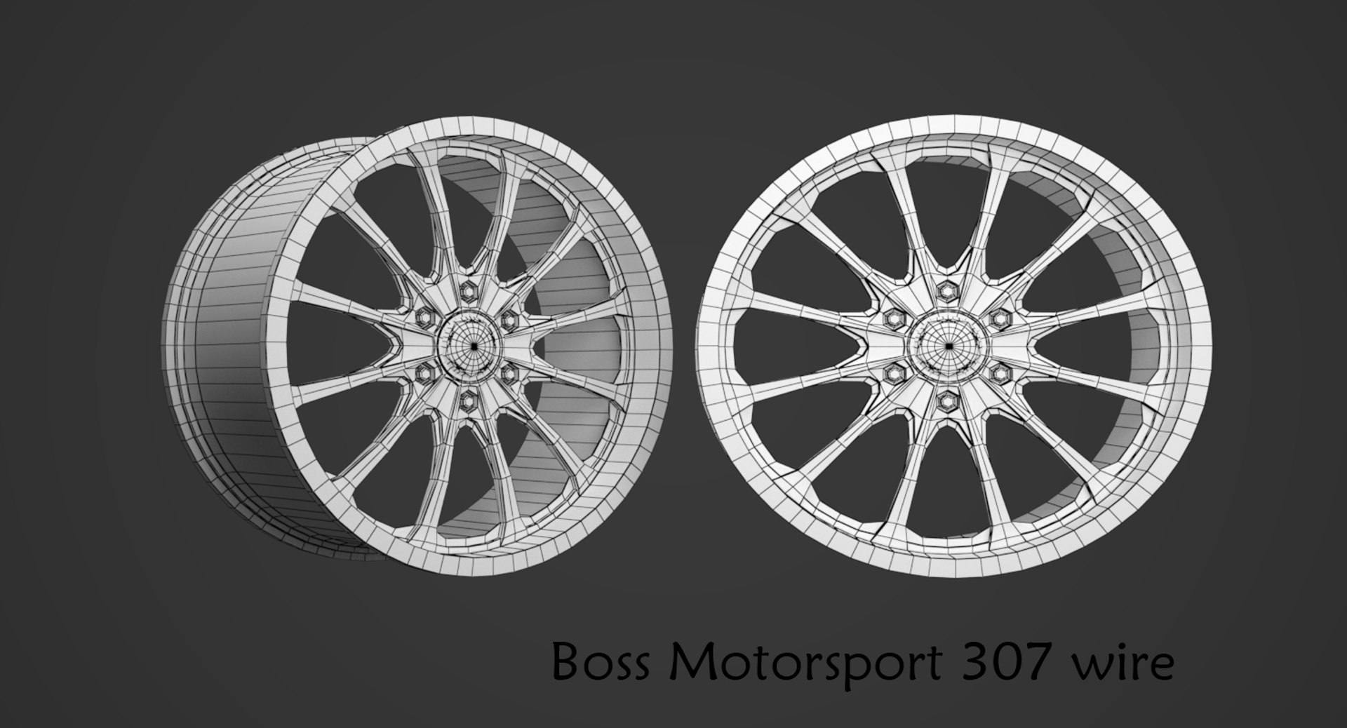 3D boss motorsport rims - TurboSquid 1264306