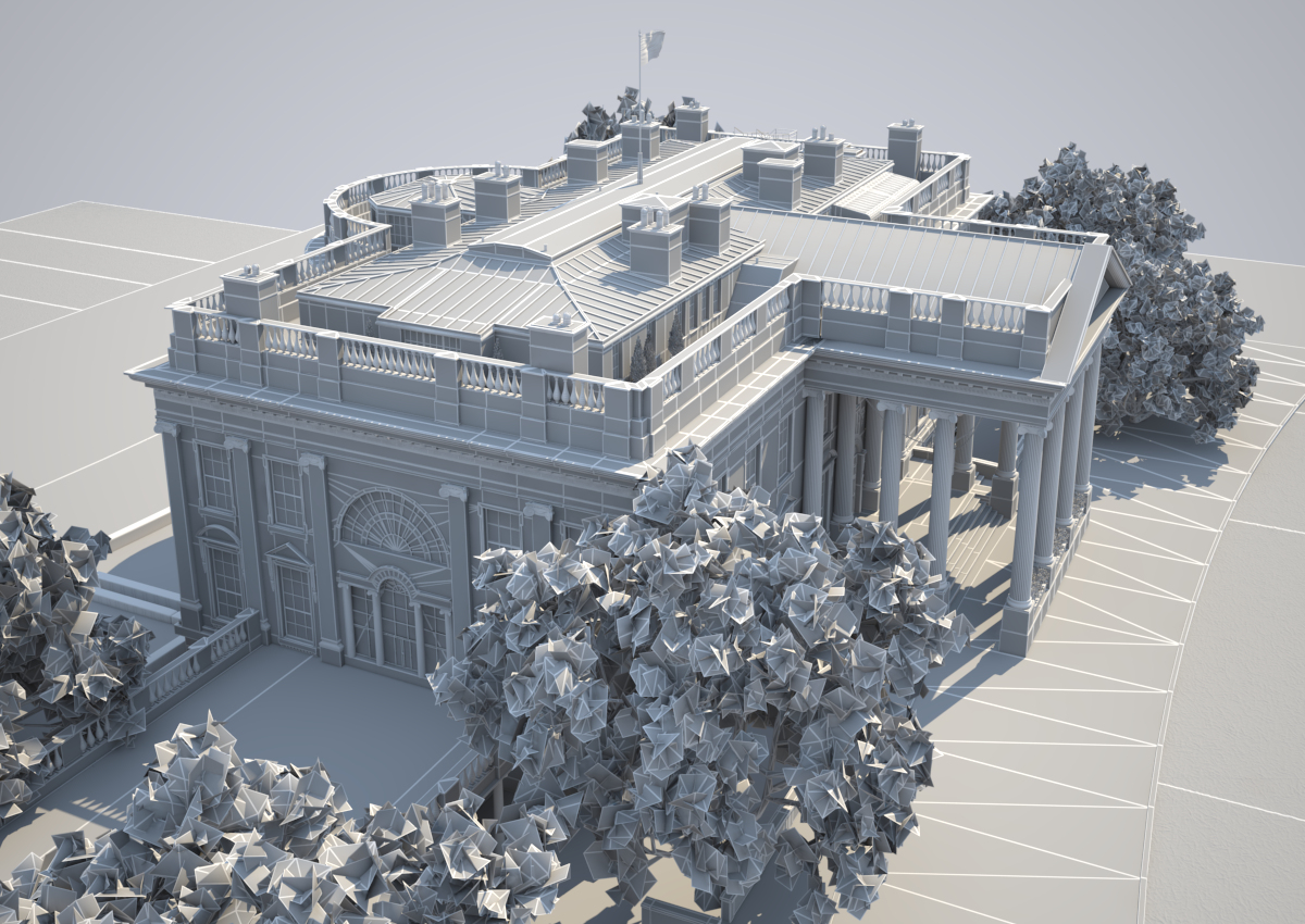 white house 3d model